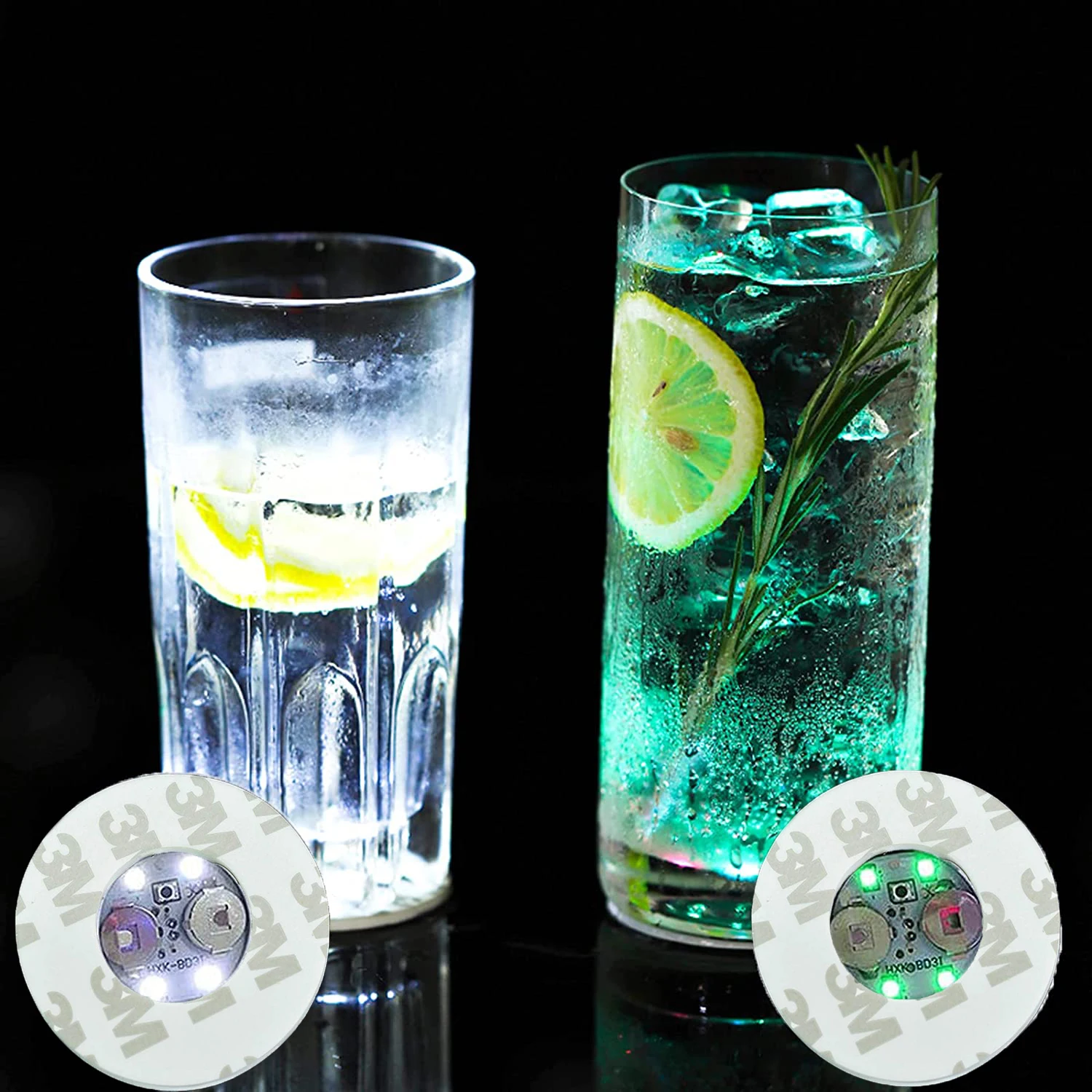 Led Coaster Eva Sticker For Bottle Light Up Bar Party Wedding ...