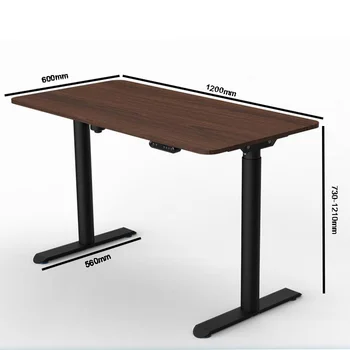 Single Motor Office Electric Adjustable Height Tables Standing Computer ...