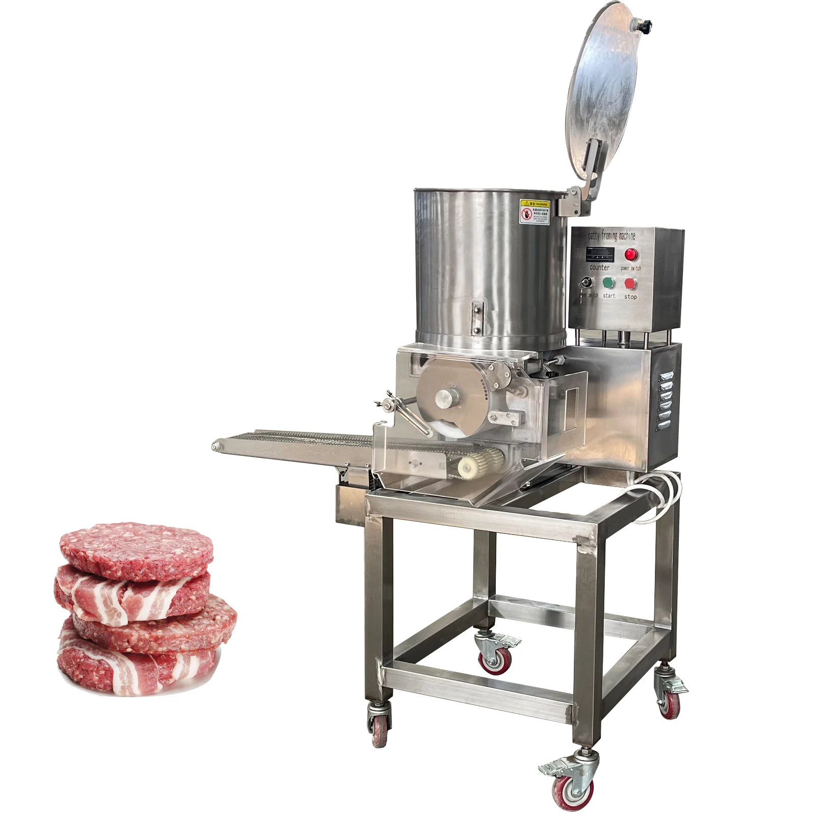 Commercial Automatic Hamburger Patty Chicken Nuggets Forming Machines ...