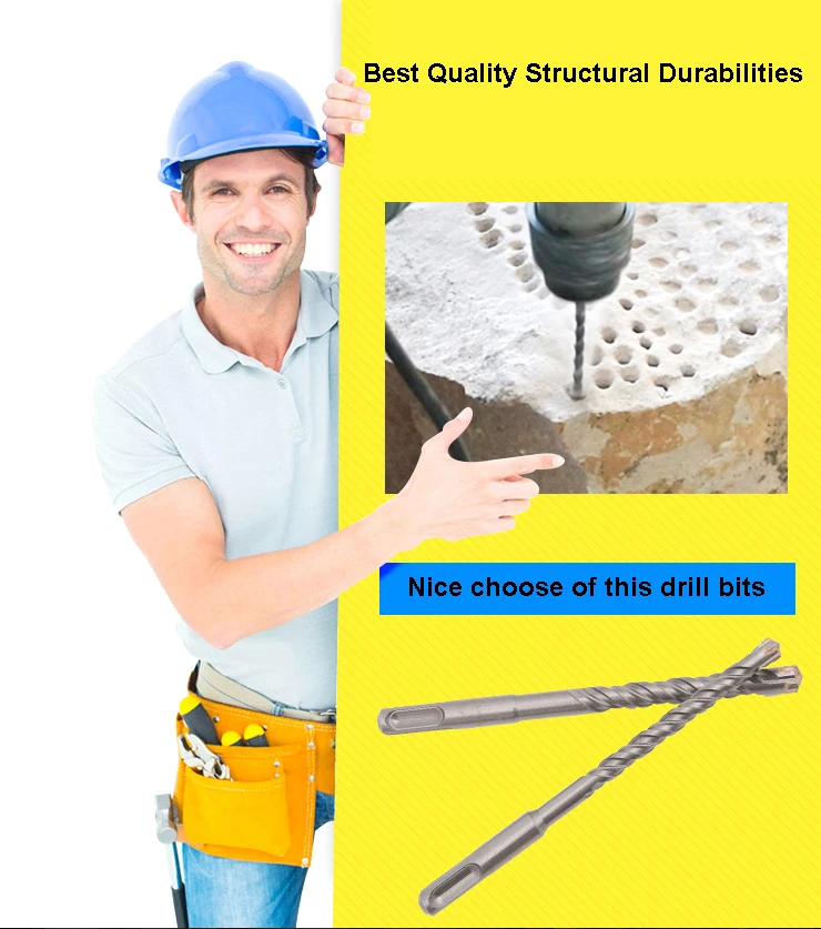 Sds Plus Hammer Reinforced Concrete Rebar Drill Bit For Drilling Hard ...