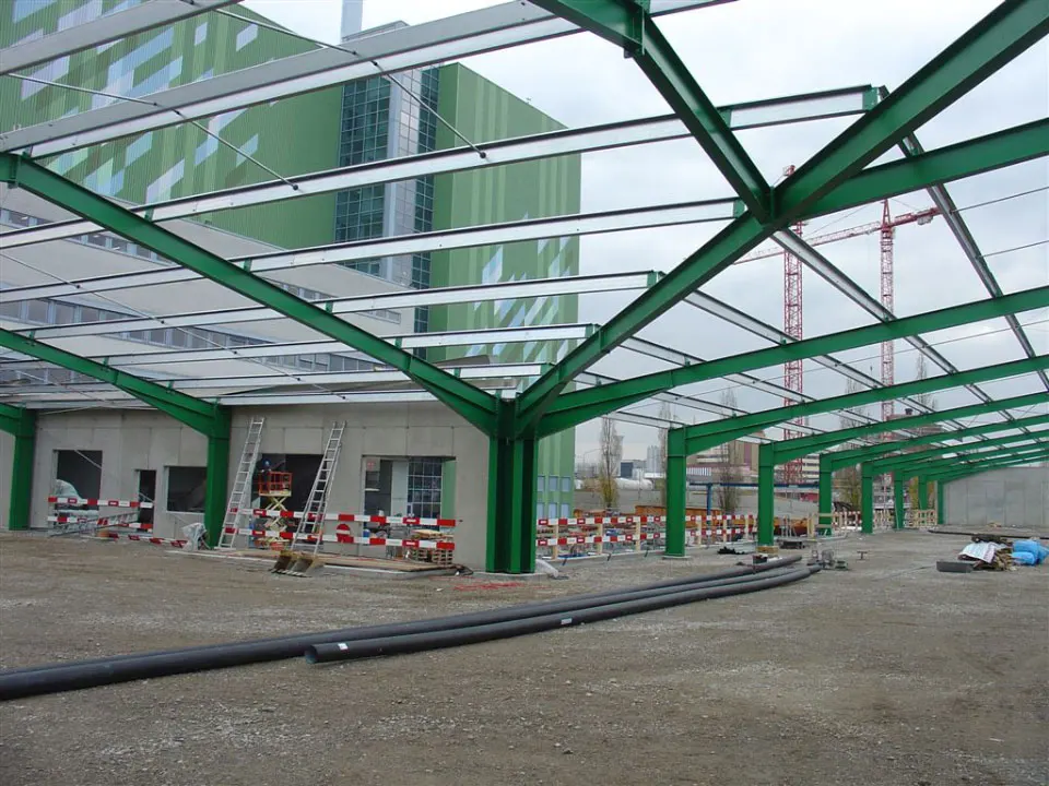 Prefabricated Steel Main Frame Structure for Industrial Use