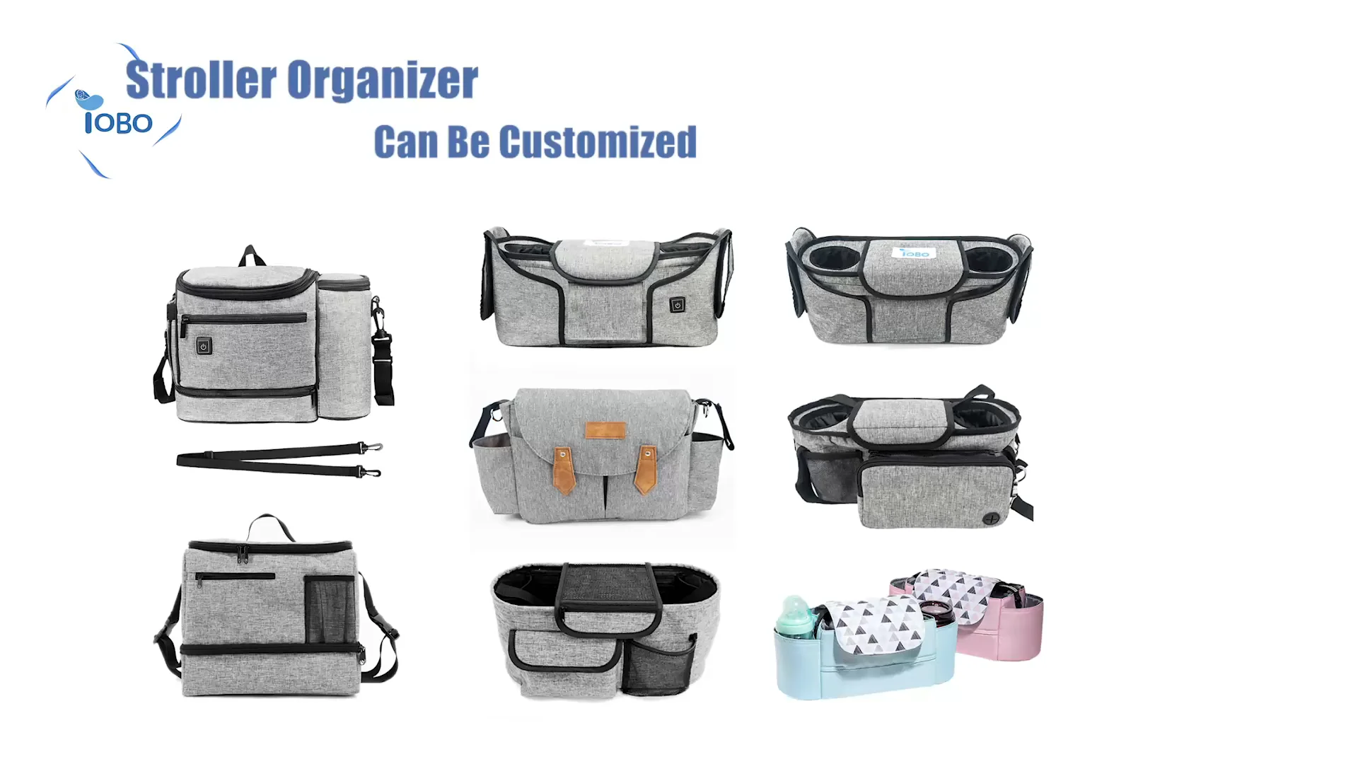 Large Storage Portable Baby Stroller Stroller Pram Organizer Travel Bag ...