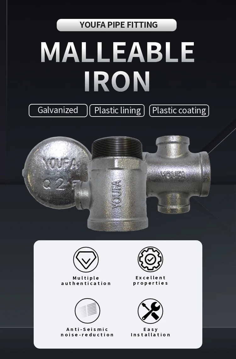 Malleable Cast Iron GI Galvanized Elongated Sockets