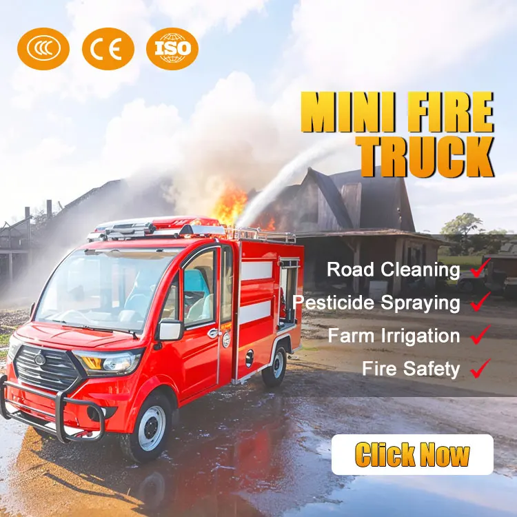 Mini Fire Truck New Condition 4x2 Drive Wheel Electric Fire Fighting ...