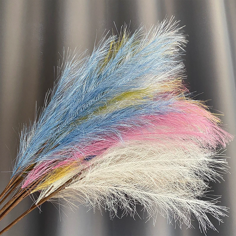 10 Forks Color Gold Feather Reed - Fake Feathers for Decor