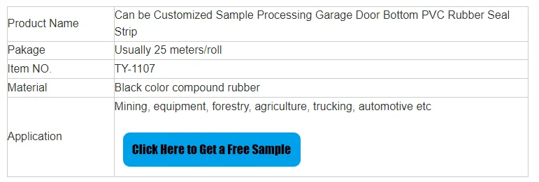 10 Feet 20 Feet PVC Rubber Weather Defender Rolling Garage Door Bottom ...