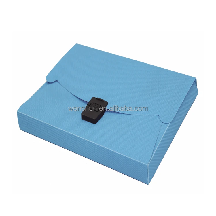 A4 Size Printed Fc File Folder With Lock Custom Plastic Pp Box Lid File ...