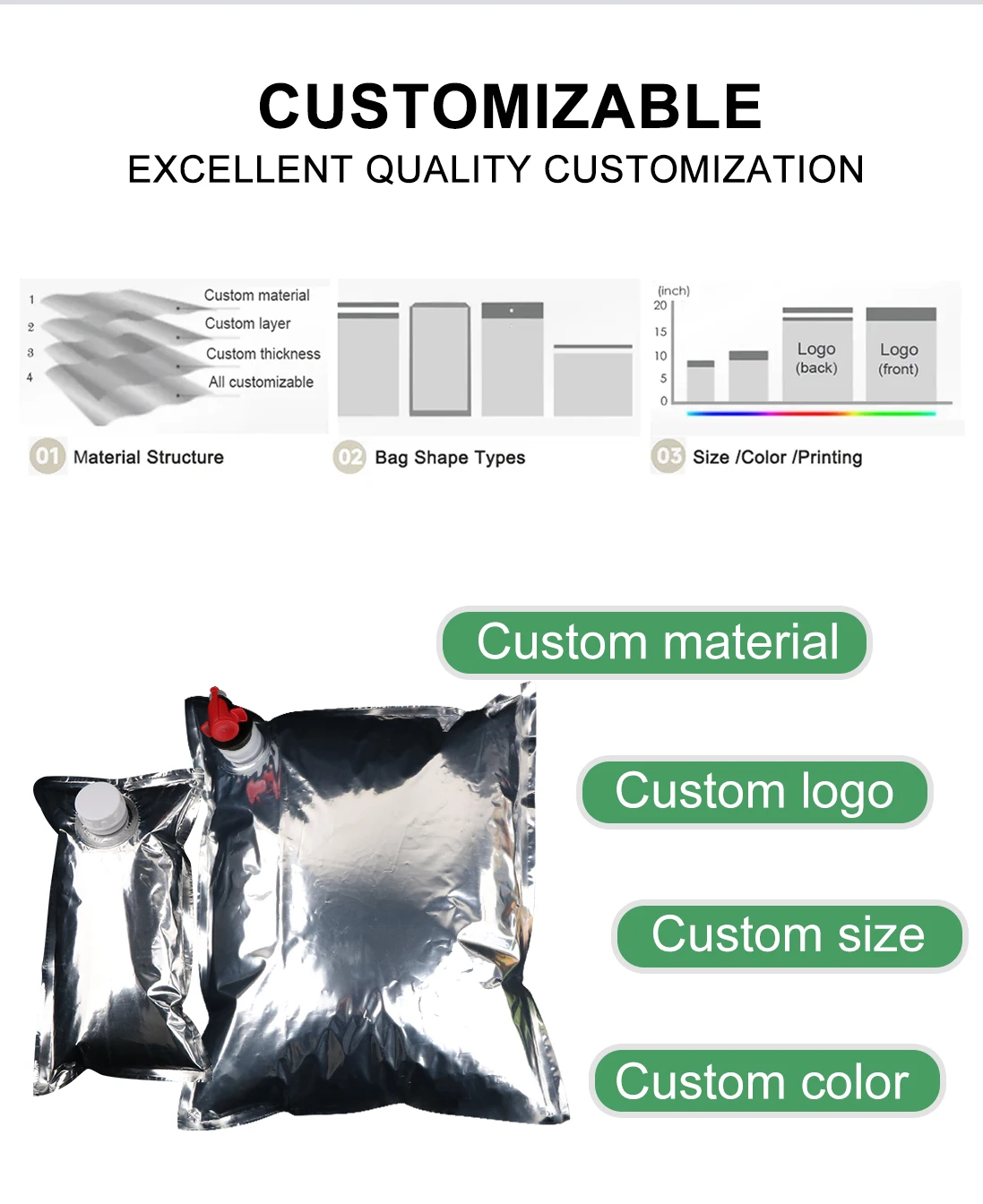 Aluminum Plastic Bag in Box - Versatile Packaging Solutions