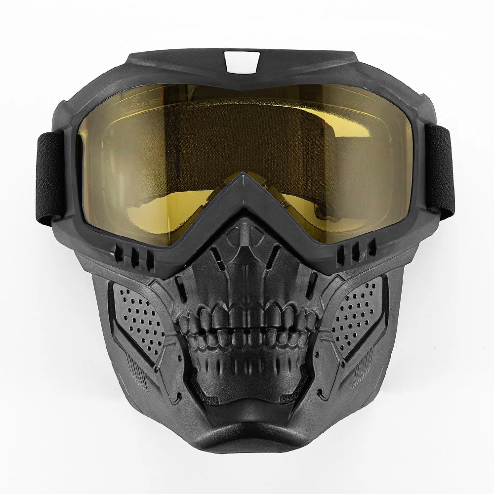 Motorcycle Helmet Goggles With Removable Face Mask ATV Dirt Bike ...