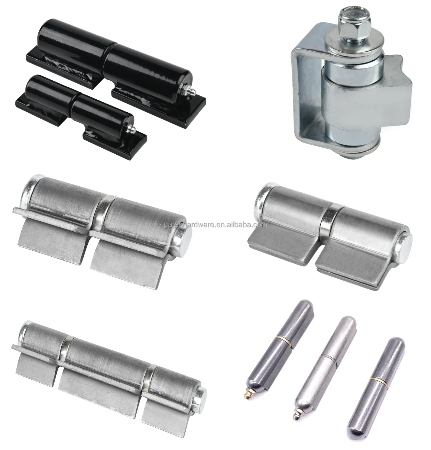 Round Bolt Head Welding Cylindric Bullet Hinge For Swing Gate - Buy ...