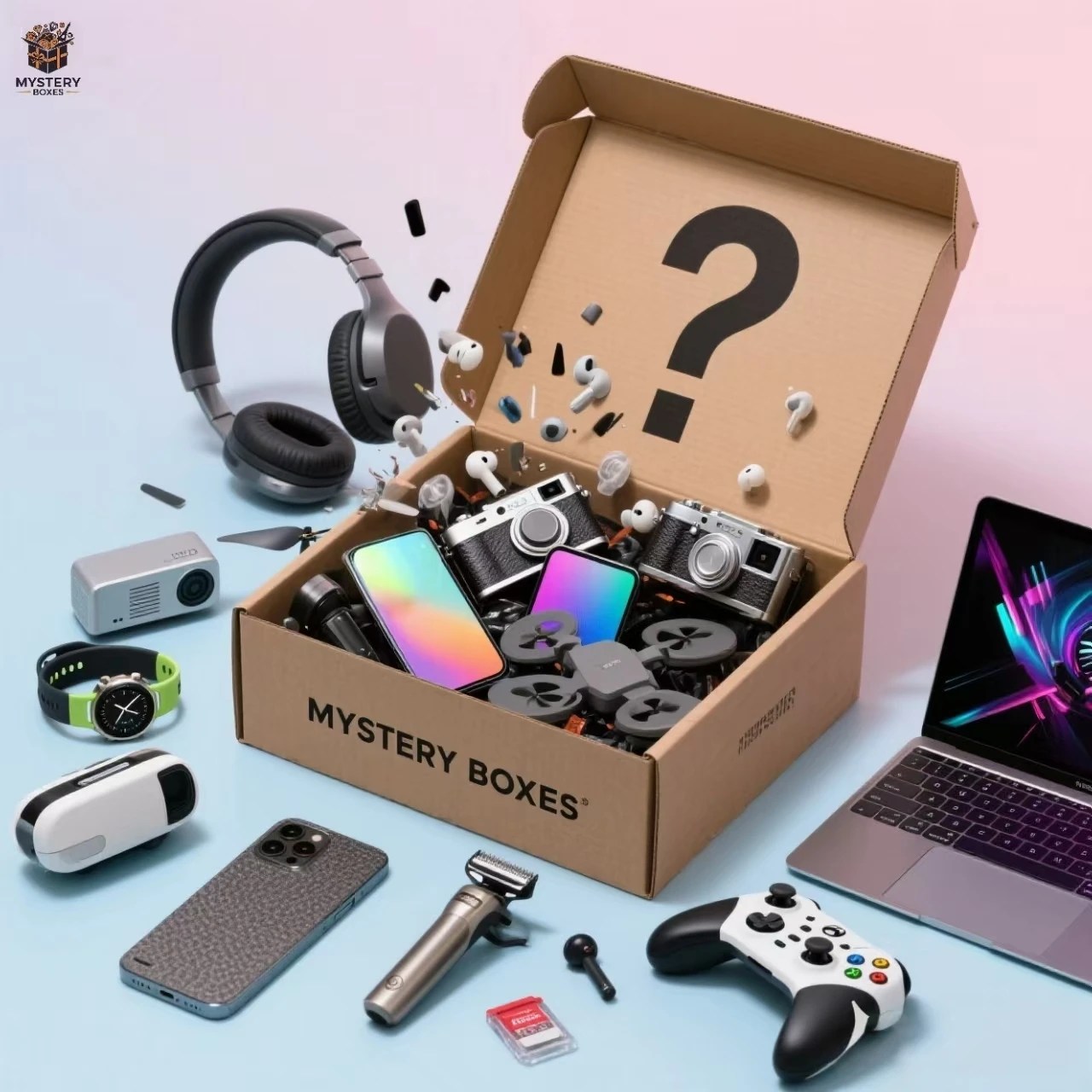 Ultimate Value Mystery Box Electronics Smartphones Smartwatches Drones ...