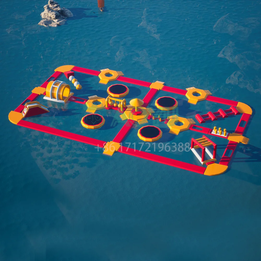 AOYU Outdoor Commercial Inflatable Obstacle Course Kids Play Set with ...