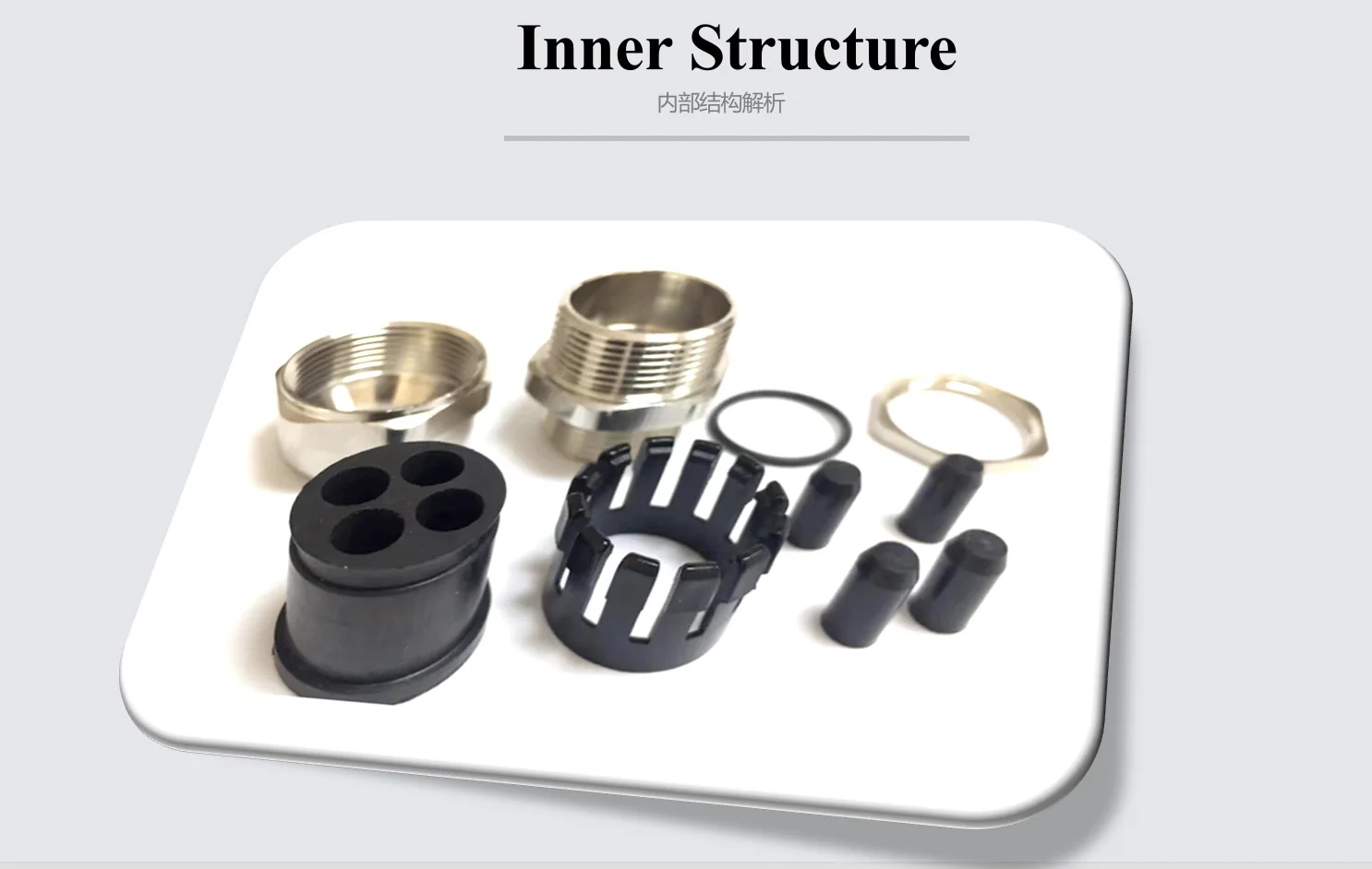 Multiple Holes Brass Cable Glands Connector Metal Shielded Gland ...