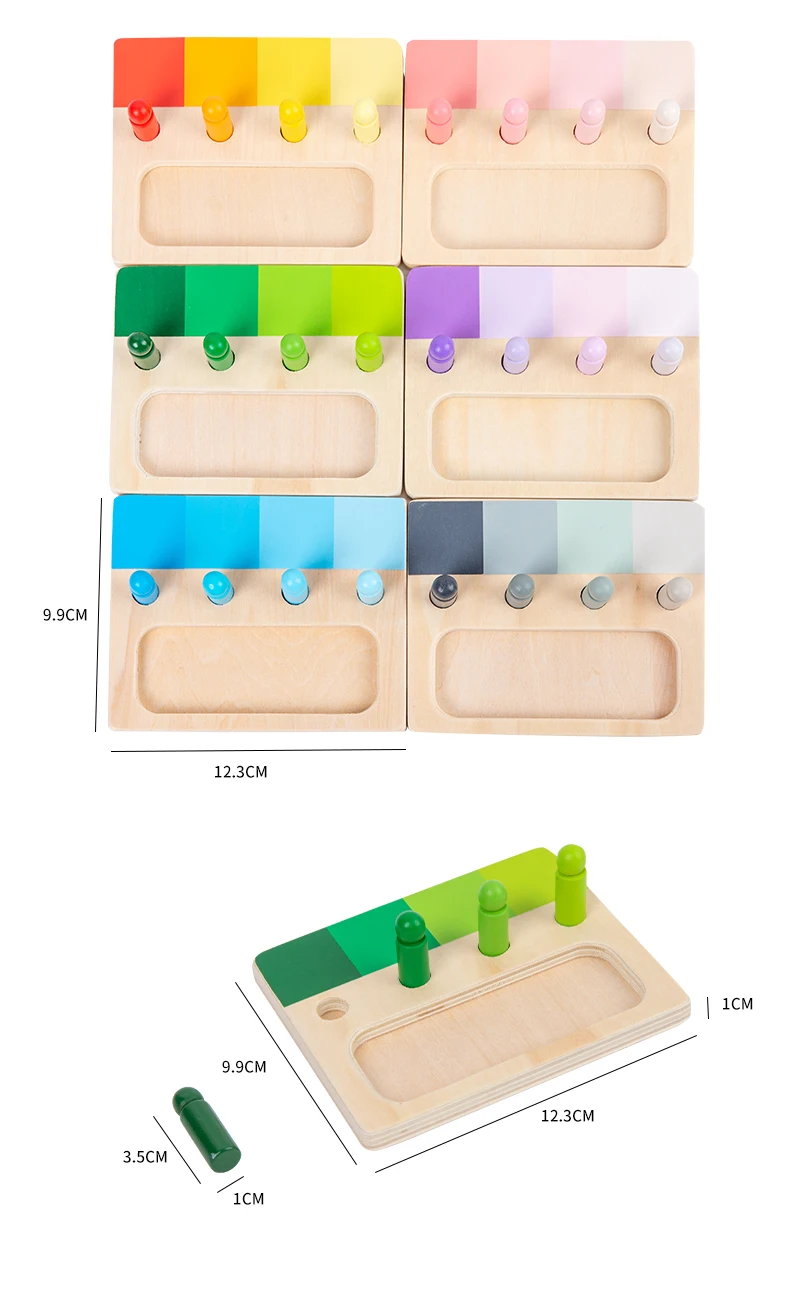 Ontessori-tabletas De Colores,Materiales Sensoriales,Peg Dolls - Buy ...