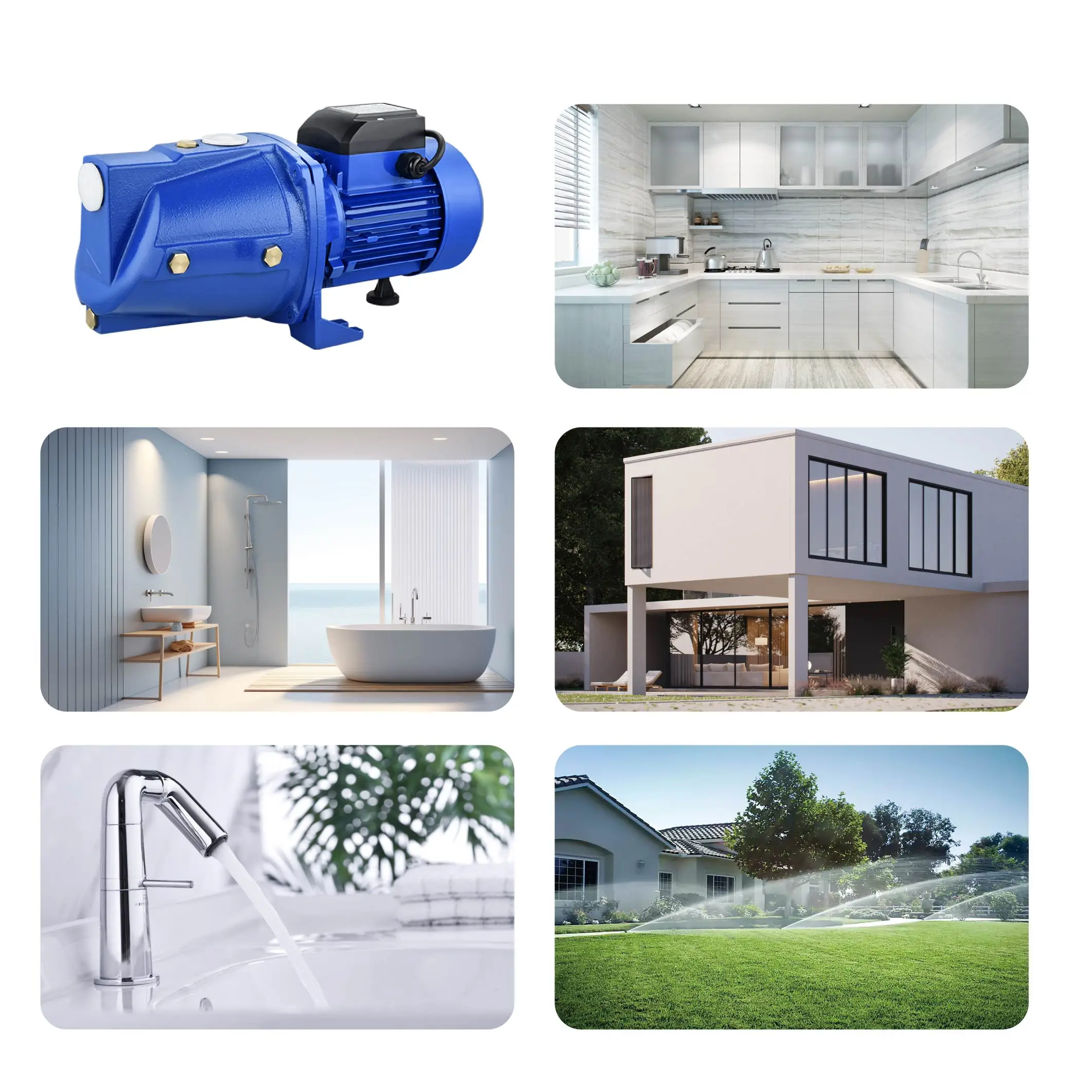 DAYUAN 0.75KW High Discharge Head Jet Water Pump for Irrigation