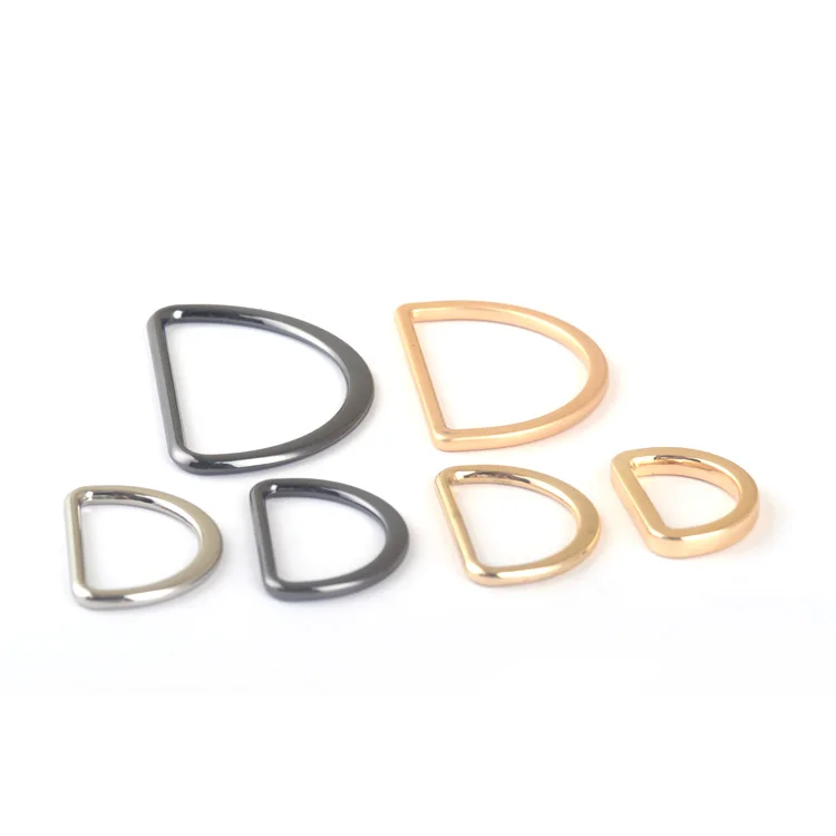 Wholesale Small Flat D Ring Detachable Open Screw D Hooks Buckle Custom ...