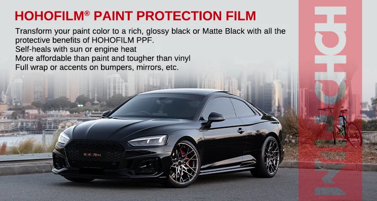 Matte Black PPF 60x50' - Durable Car Paint Protection Film