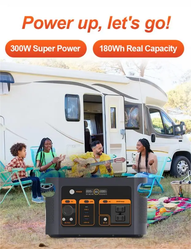 Pylon New Arrival 300W-2200W Portable Solar Generator Multifunction Home Power Station MPPT ...