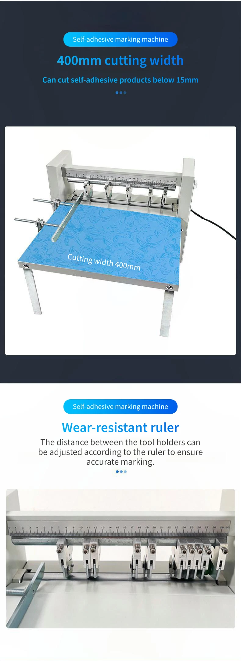 A4 Label Paper Cutter Indentation Dotted Line Die-Cutting Machine Self ...