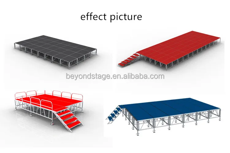 Portable Stage for Shows Aluminum Frame Stage Brace Platform Stages ...