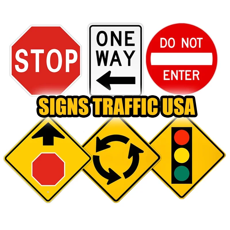 Road Signs Reflecting Traffic Signs Safety Signage Custom Aluminum ...