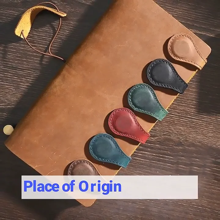 Wholesale Double Sided Bookmark Classic Top-layer Leather Bookmarks ...