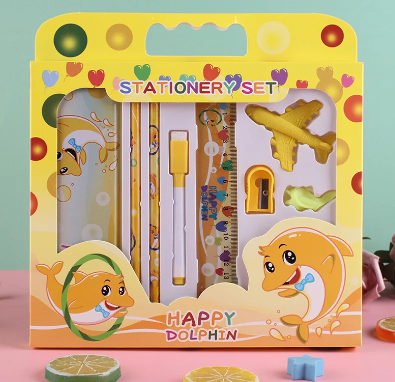 Kindergarten Kid Stationary Gift Set Elementary School Student Supplies ...