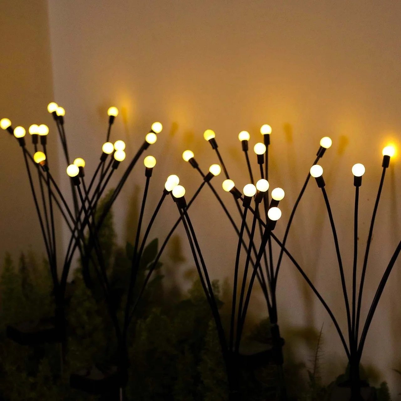 Outdoor Camping Flashing Firework LED Lights - Solar Powered