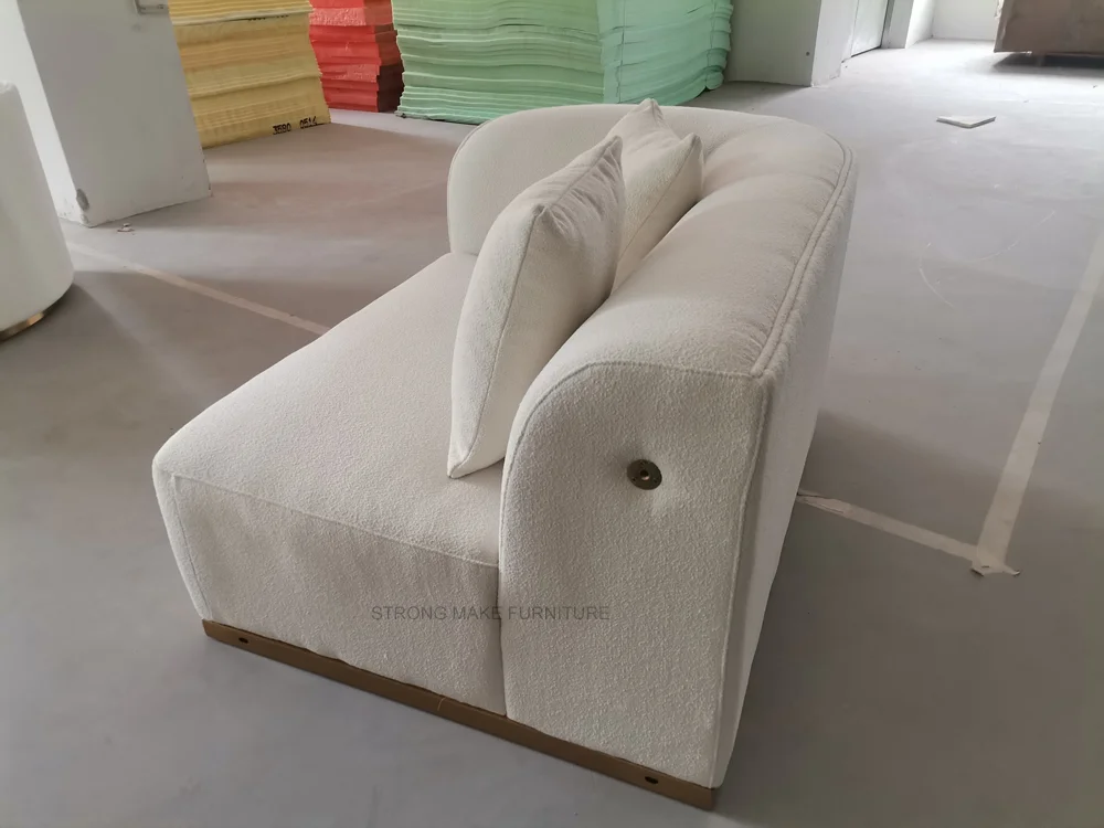 White Nordic Teddy Modern High Quality Corner Couch Luxury Sofa Living ...