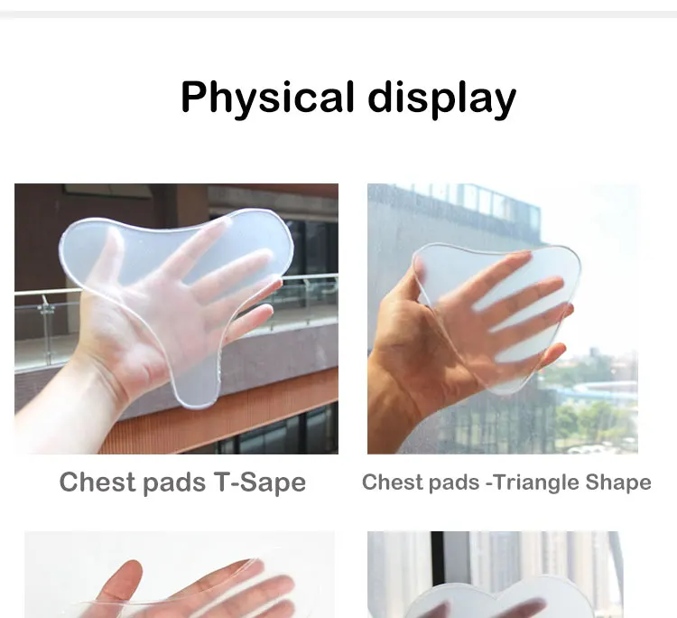 Forehead Eye Anti Wrinkle Adhesive Chest Pads Medical Grade Transparent ...