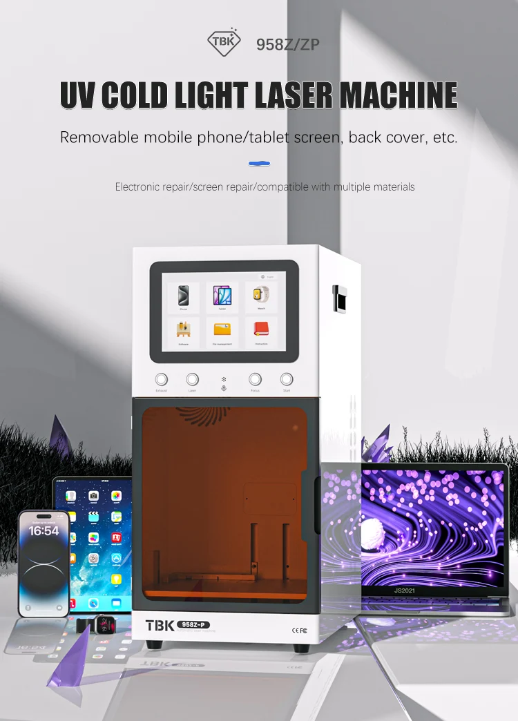 TBK 958ZP UV Laser LCD Screen Separator Machine for Phone Tablet Bezel ...