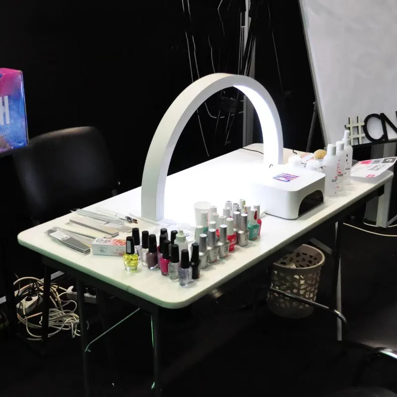 New Arrival Professional Half-Moon Nail Art Nail Desk Table Lamp for ...