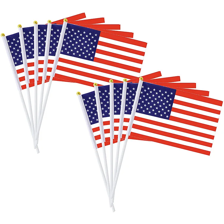 Caribbean 20 Countries Stick Flags - Mini Hand Held Flags