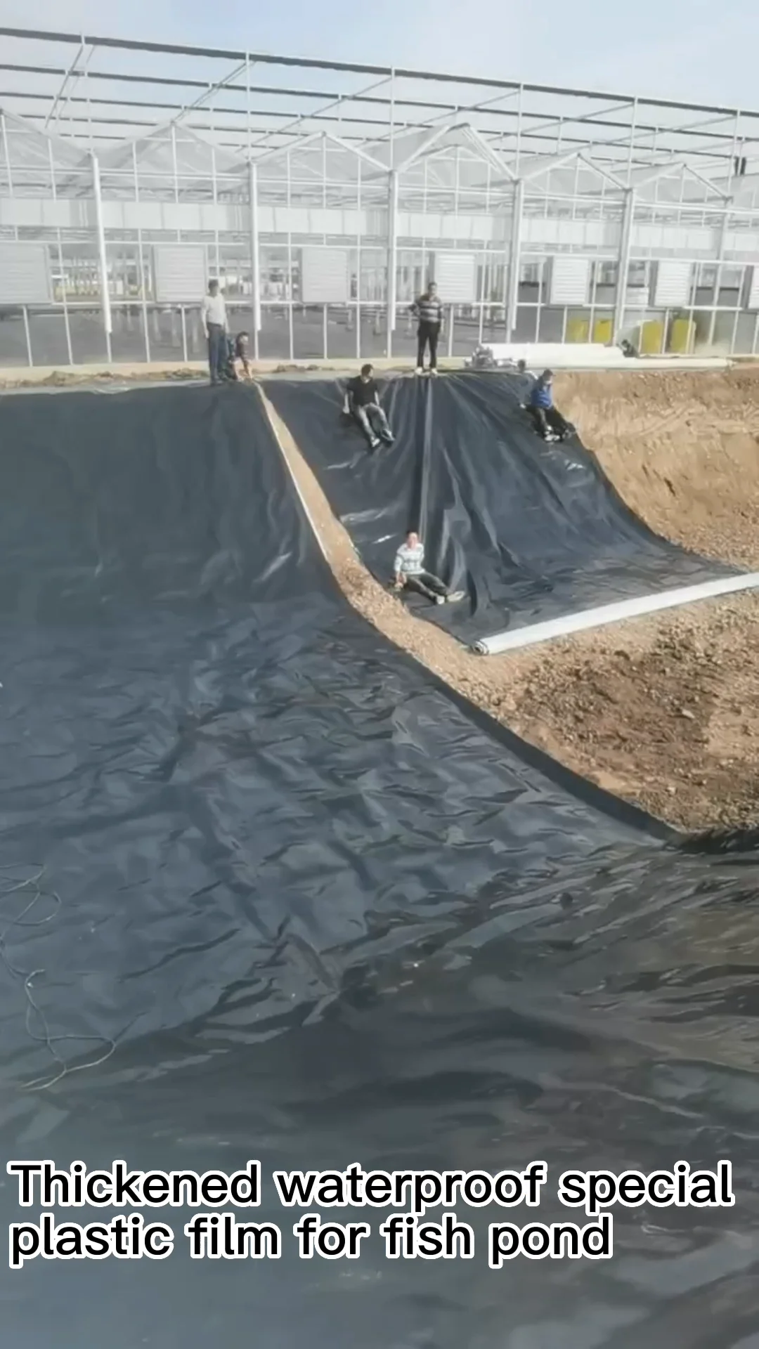 0.5mm Hdpe Geomembrane Fish Tank Reservoir Swimming Pool Channel Sewage ...