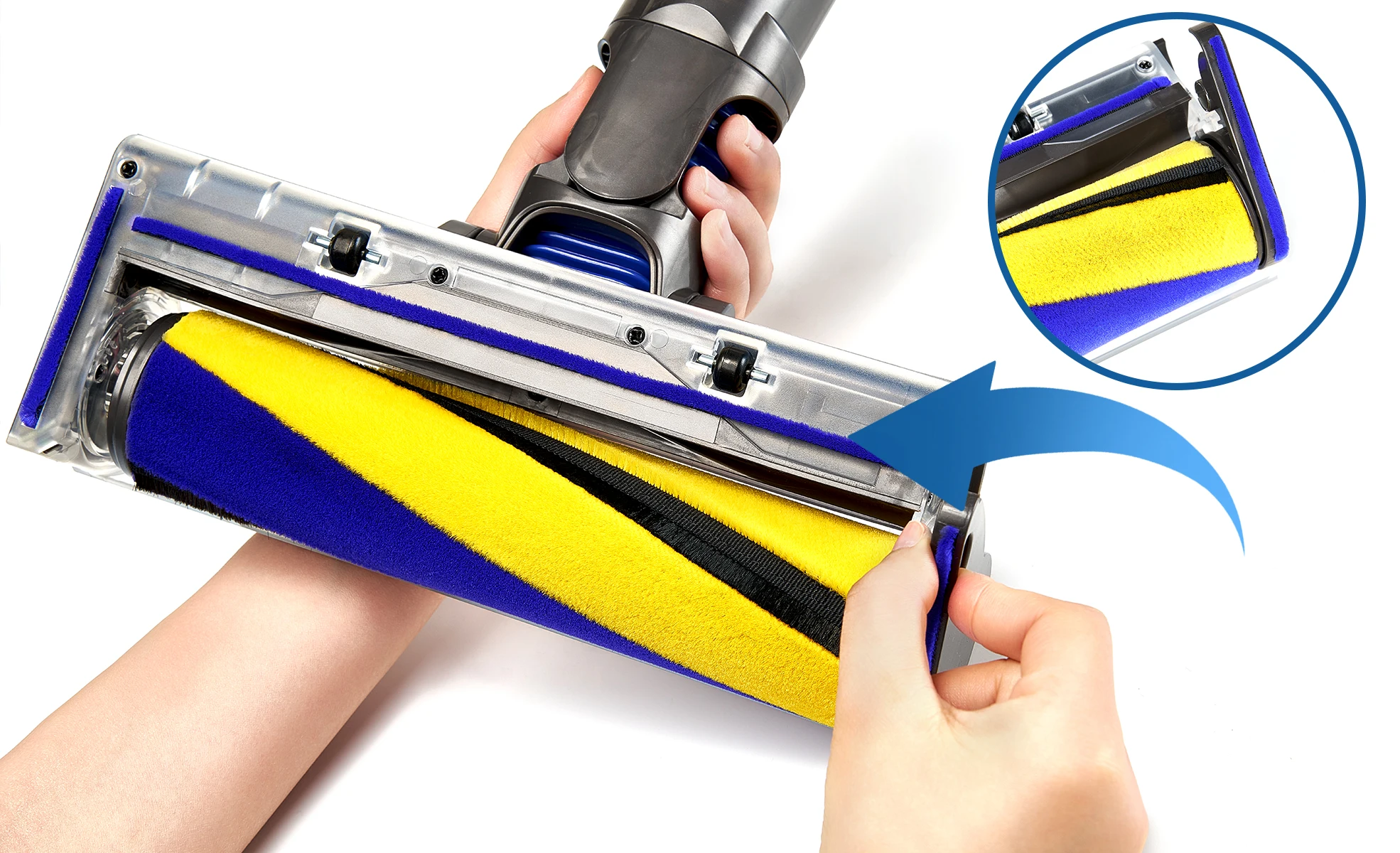 2024 Vacuum Cleaner Parts Accessory Soft Sweeper Roller Head Floor ...