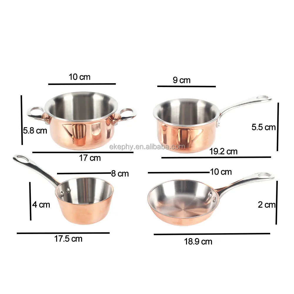 Tri-ply Stock Pot Mini Rfr/c D10cm,H5.8cm - Buy Sauce Serving Pan tri ...