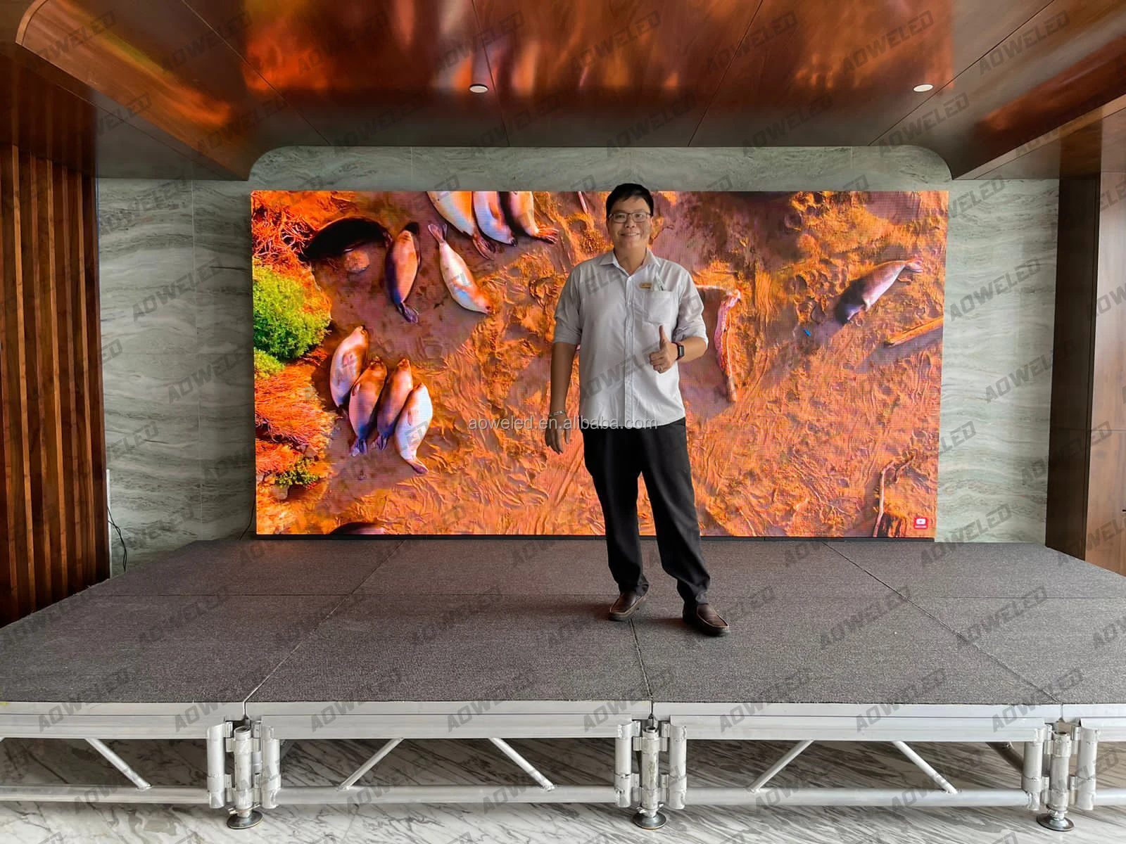 500x500mm Indoor Outdoor Giant Stage Background Led Video Wall P2.6 P2 ...