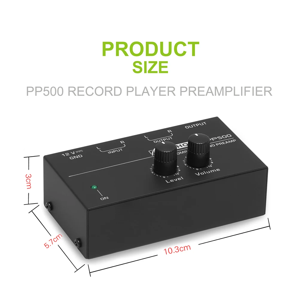 N-audio PP500 Ultra-Compact Tube Phono Preamp for Pro Audio