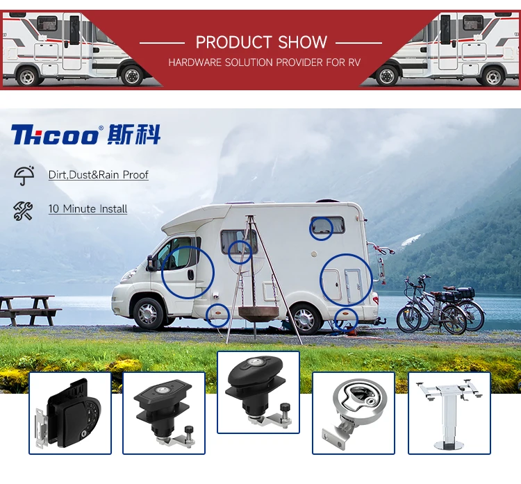 Caravan Accessories 2-point Rv Hatch Lock Travel Trailer Campervan ...