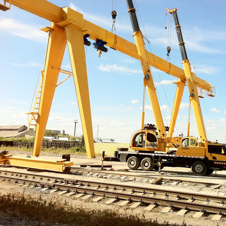 Electric Mobile Rail Garage Gantry Crane 3 Tonne 5 Ton 10 Ton Single ...