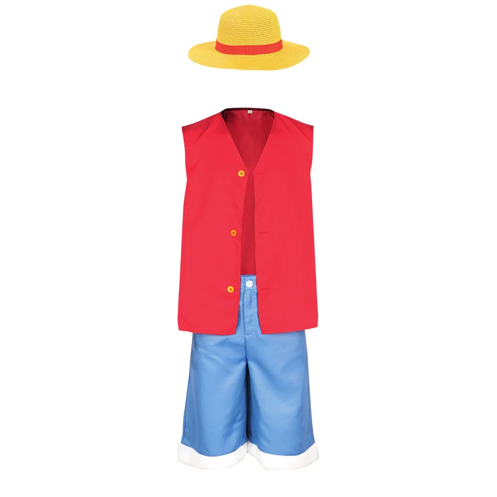 Alibaba.com: Luffy Cosplay 3 Piece Anime Egghead Disguise Costume Vest ...