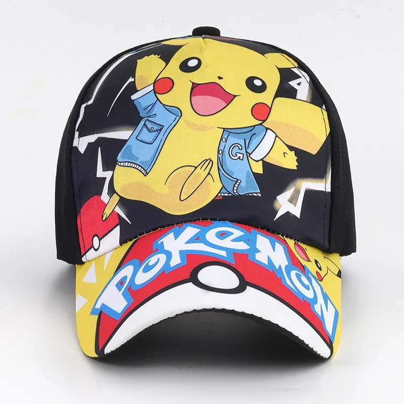 Pikachuu Kids Anime Cartoon Characters Beanie Hat Boys Baseball Hats ...
