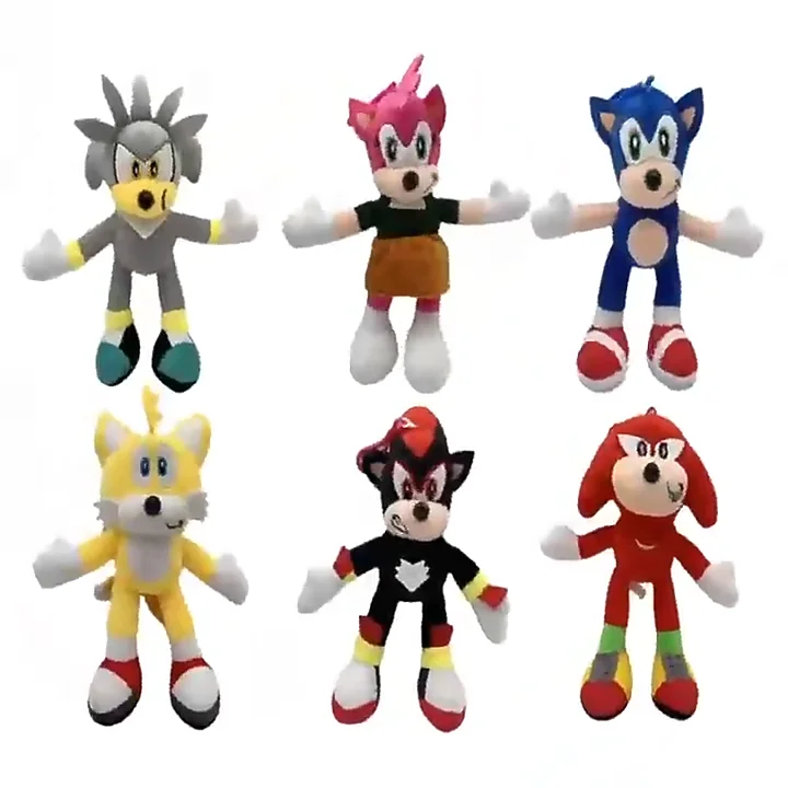 20cm Supersonic Mouse Super Sonic Plush Toys Six Hedgehog Cartoon Plush ...