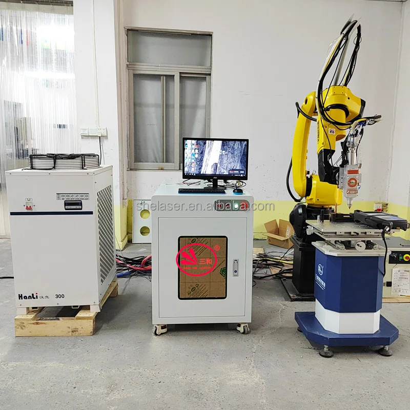3000w 6 Axis Robot Arm System Automatic Roboter Metal Fiber Laser ...