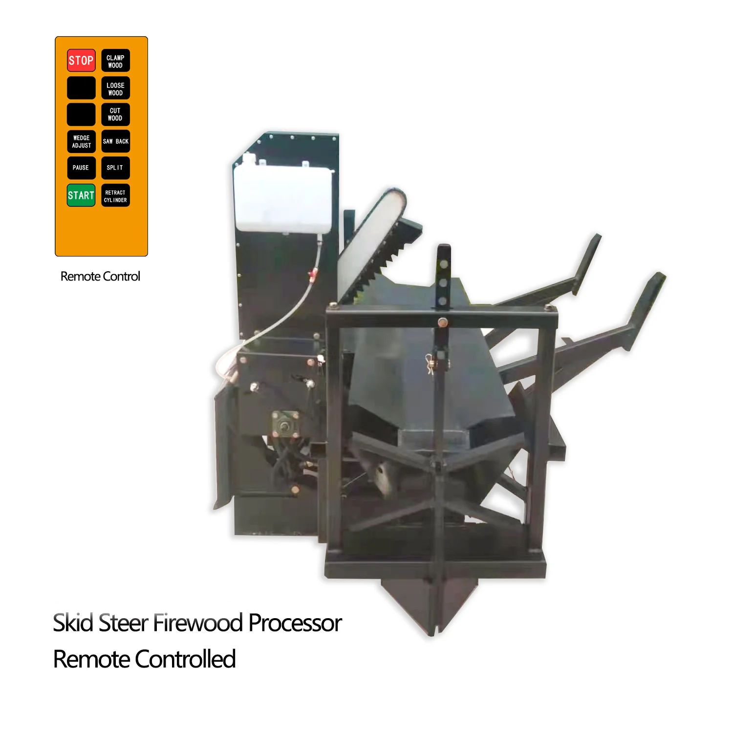 30 Ton Automatic Wood Processor for Excavator Skidsteer Firewood Log ...