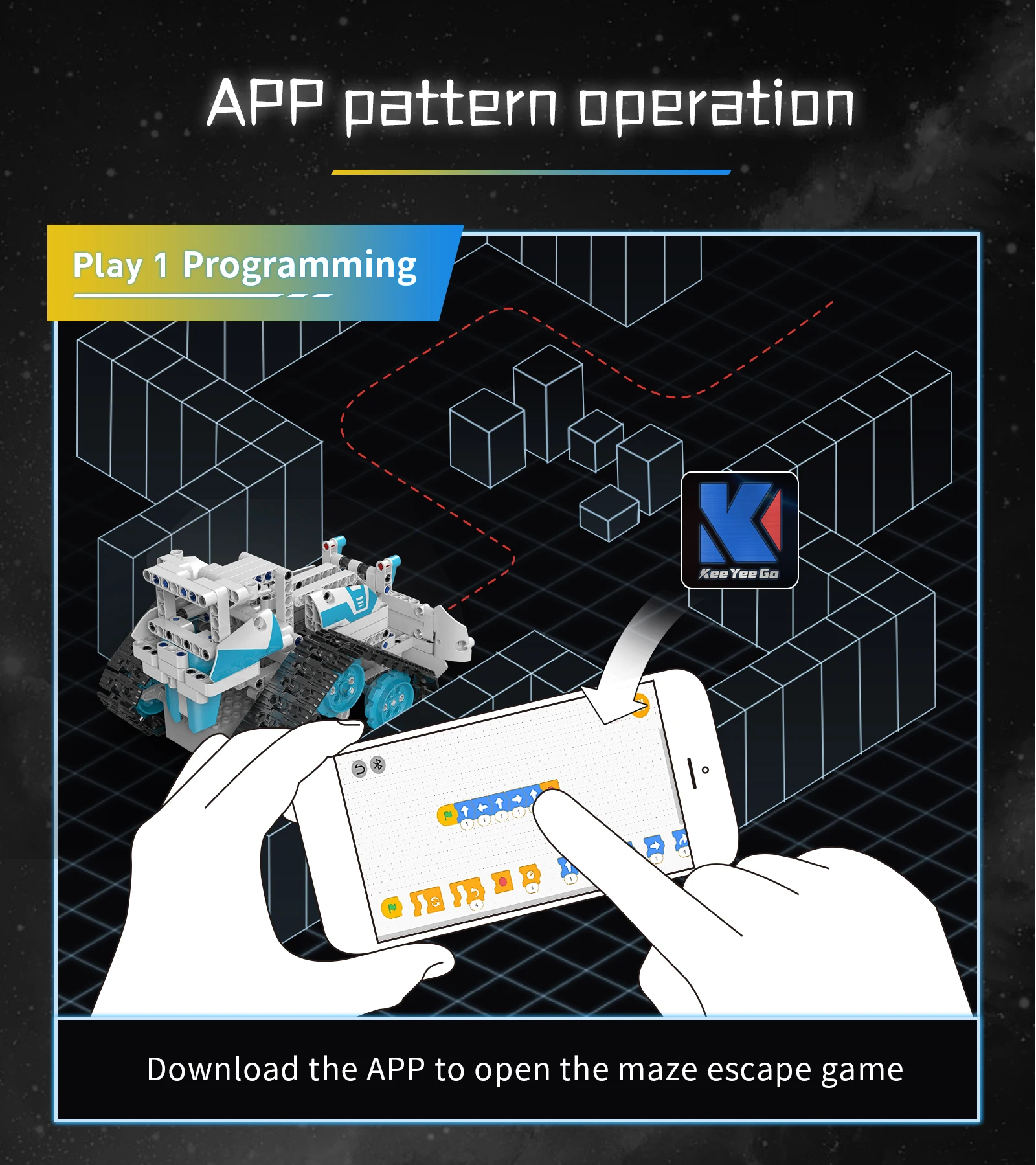 5 in 1 APP Control Robot Building Block Toys - Educational DIY