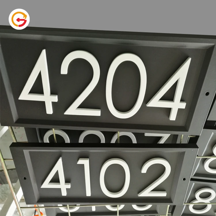 JAGUARSIGN Custom Office Door Numbers - Hotel Room Plates