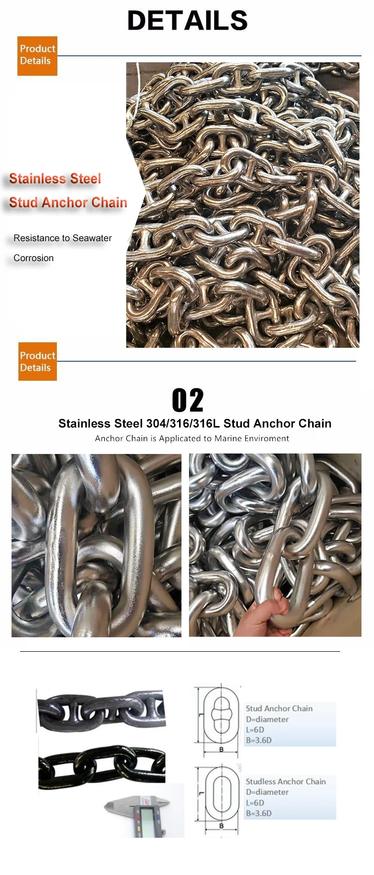 Welded Black Galvanized Studless Ship Anchor Chain| Alibaba.com