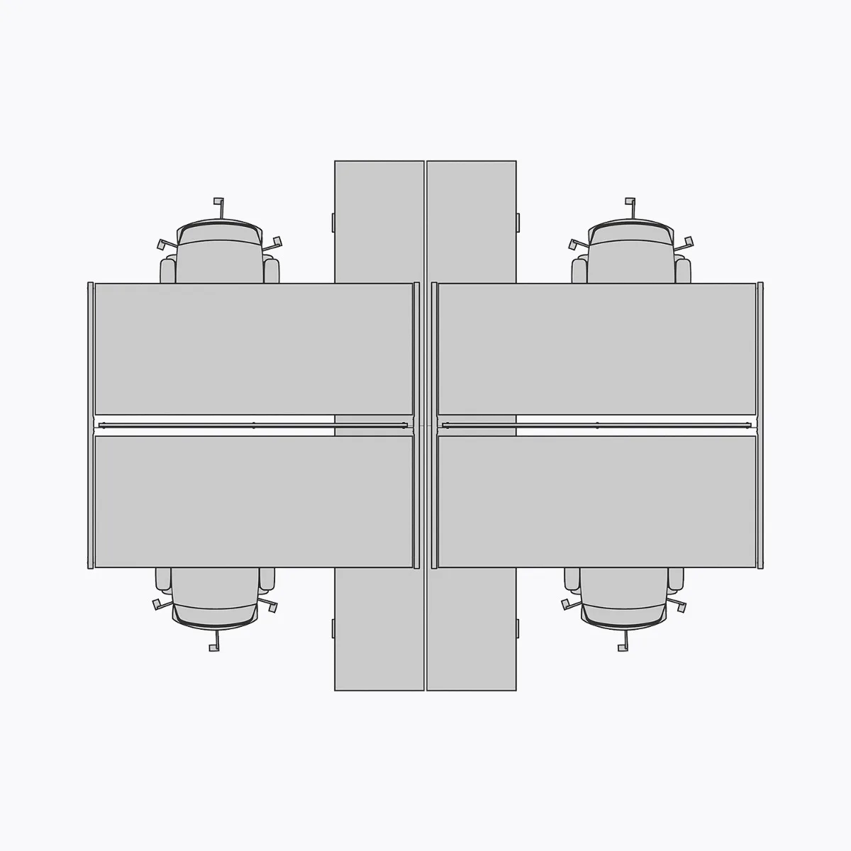 Iultra Conference Room Desk - Modern, Extendable Table