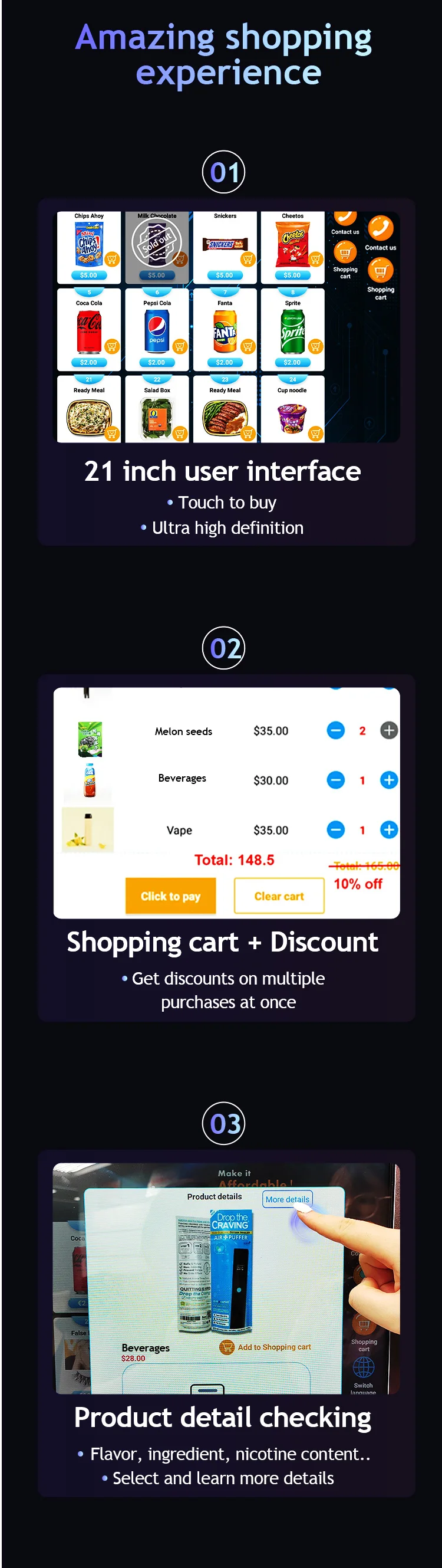 Refrigerated Drink Vending Machines Combo Snack Vending Machine For ...